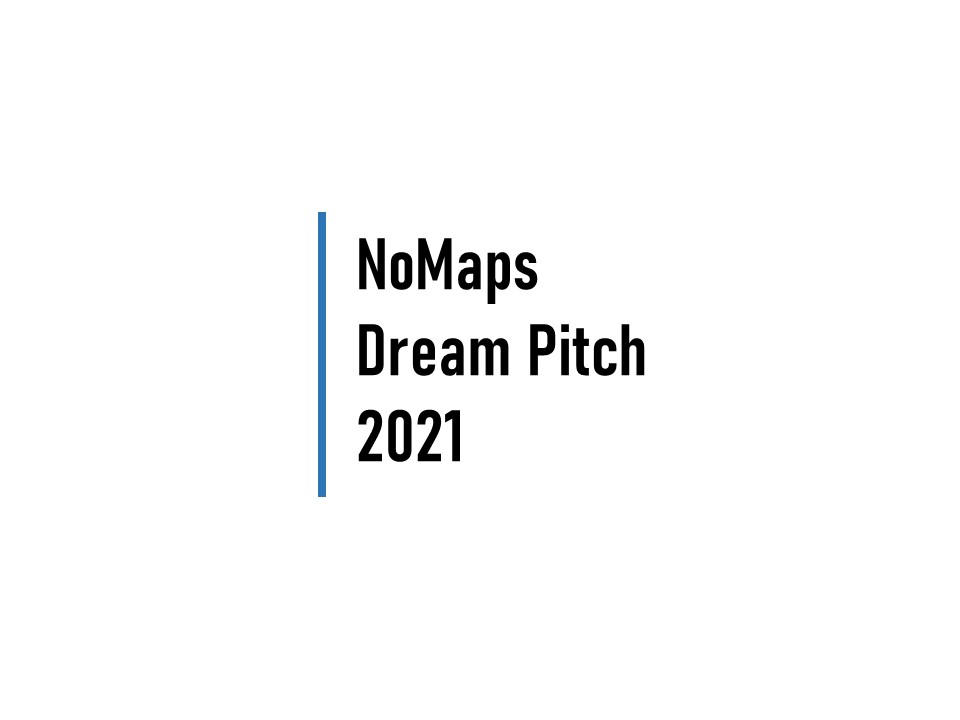 「NoMaps Dream Pitch 2021」共催のお知らせ – チャレンジフィールド北海道